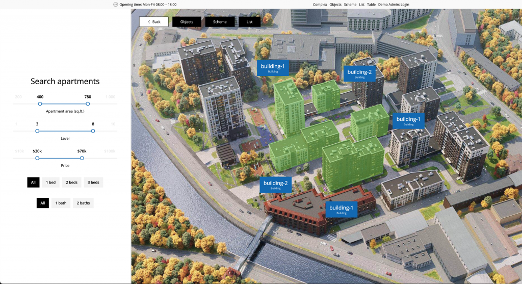 3D Real Estate Interactive Plans and Rendering | OrNsoft - AI Software ...